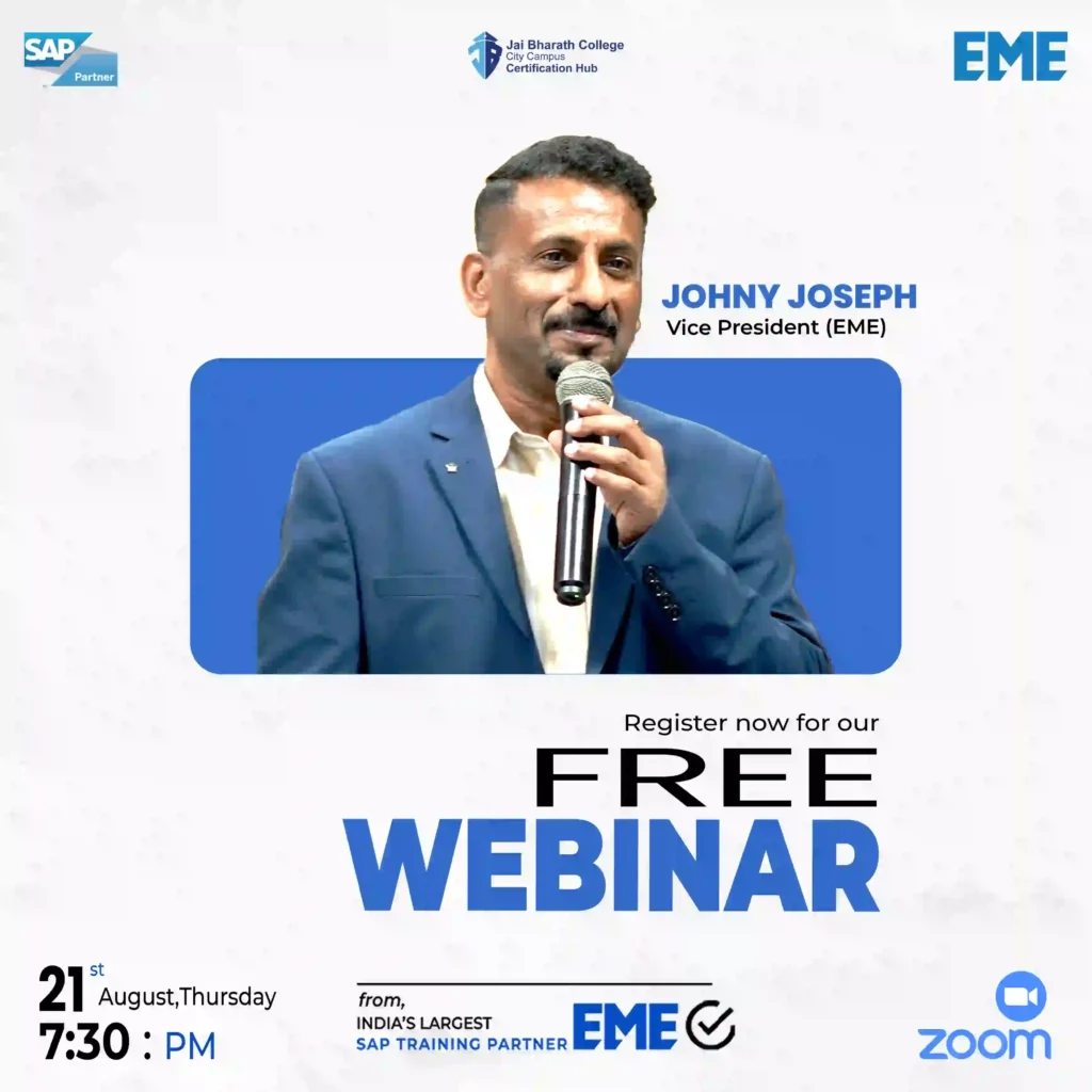 SAP Training Institute in Kochi with job Placement | EME